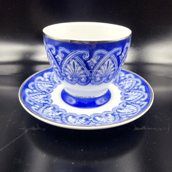 Bombay Company | Kitchen | Bombay Co Cobalt Blue White Arabesque Tile ...